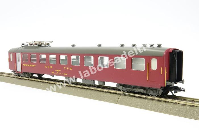 Trix - 23343 Carrozza ristorante tipo Leichstahlwagen delle SBB, livrea ...