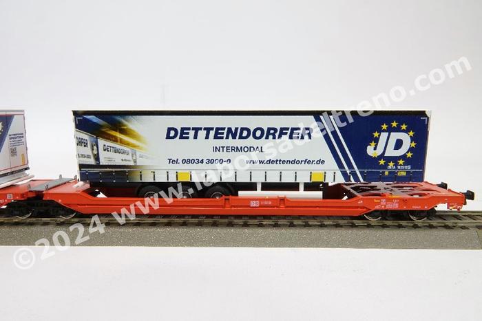 Roco - 77404 Carro intermodale bi-modulo DB AG tipo T3000e, telaio ...