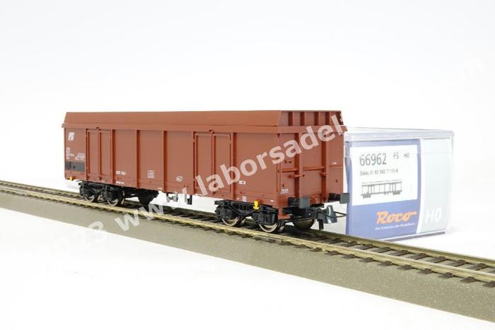 Roco - 66962 Carro a sponde alte tipo Ealos delle FS, logo inclinato, ep. V