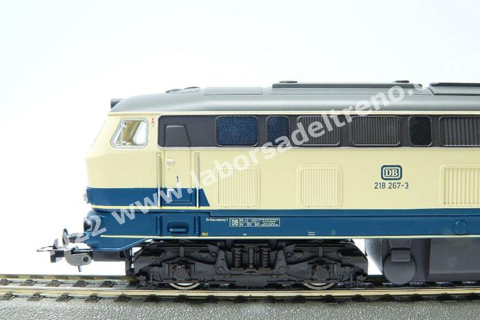 Piko - 57903 Locomotiva diesel DB Br 218, livrea blu/crema, logo ...