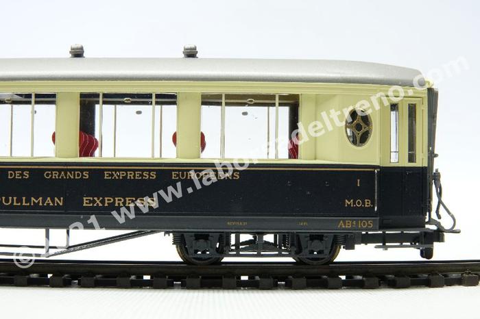 Bemo - 3272 305 Carrozza pullman di 1a/2a cl. MOB, livrea blu/crema ...