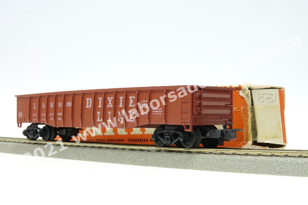 Marklin - 4575.1 Carro USA a sponde alte, gondola DIXIE LINE, livrea ...