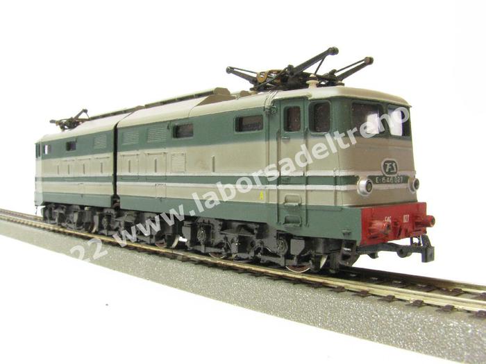 Rivarossi - 1447 locomotiva elettrica FS E 646 027, livrea grigio/verde, epoca III