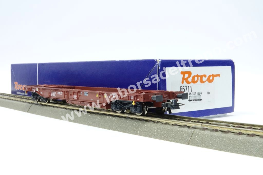 Roco - 66711NC Carro merci a tasca FS tipo T1, senza carico, ep. V
