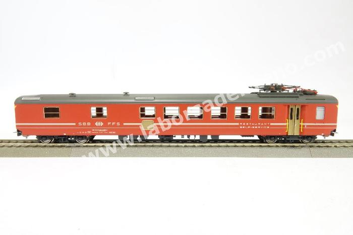 Piko - 96779 Carrozza ristorante SBB tipo EW I, livrea bourdueaux con ...