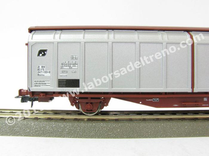 Roco - 76879 Carro chiuso a due assi FS tipo Hbbillns, logo inclinato ...