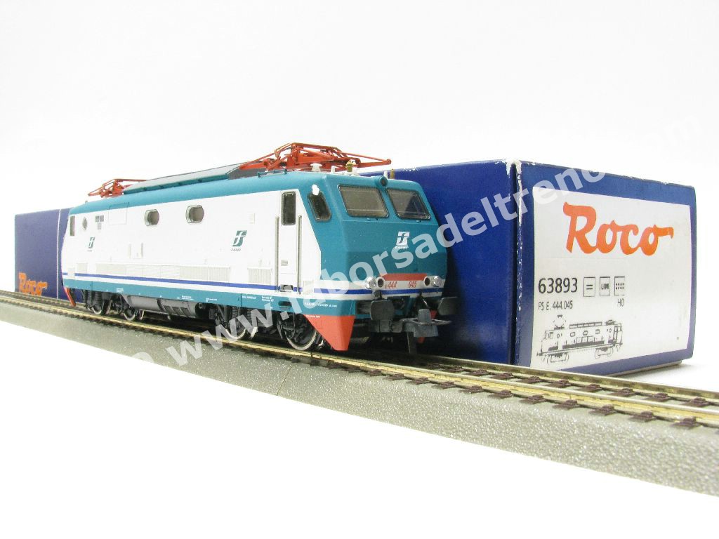 Roco - 63893 Loco el. E 444 R 045 delle FS, livrea XMPR 1 con musi ...