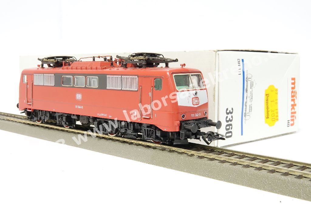 Marklin - 3360 Loco el. Br 111 delle DB, livrea rosso oriente, logo a ...