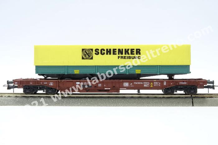 Roco - 46356 Carro a tasca tipo T1 delle DB con semirimorchio Schenker ...