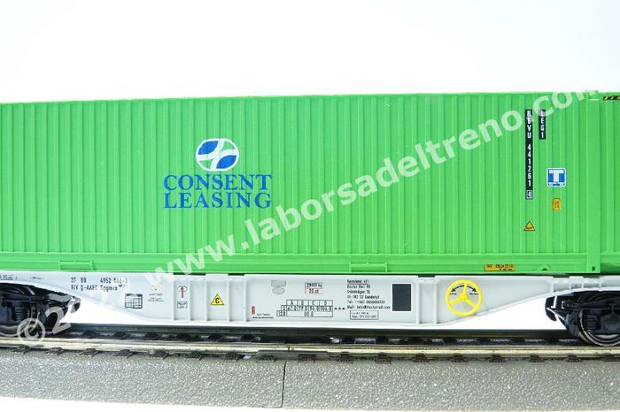 Acme - 40266 Carro intermodale tipo Sggmrss 90 della AAE con due ...