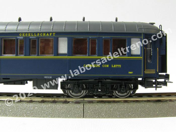 Jouef - HJ4129 Carrozza letti tipo Lx della CIWL, livrea e logo CIWL, ep. IV - Ill.ne interna