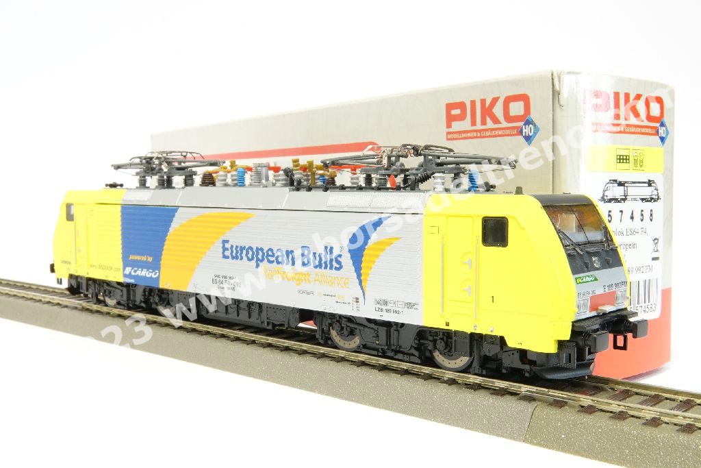 Piko - 57458PANTO Loco elettrica DB ES 64 F4 092, livrea European Bulls ...