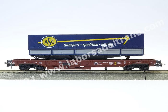 Roco - 46363 Carro a tasca tipo T1 delle DB con semirimorchio ASG ...