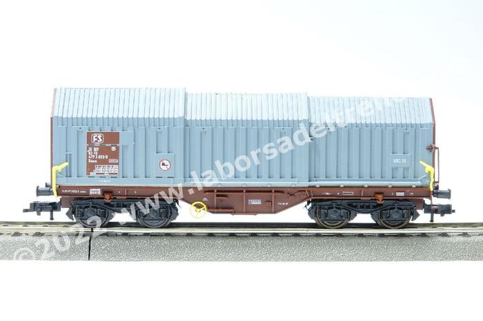 Roco - 4395G Carro trasporto roroli di lamiera tipo Shimms FS, logo TV ...