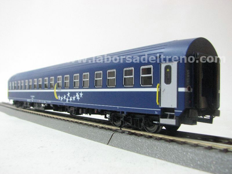 Ls models - 47072 Carrozza letti tipo T2S OBB, livrea blu con Luna e ...