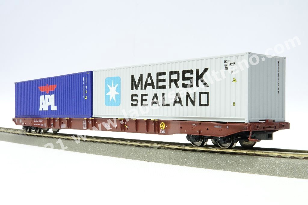 Igra model - 96010042 Carro intermodale CZ Metrans tipo Sggnss da 80 ...