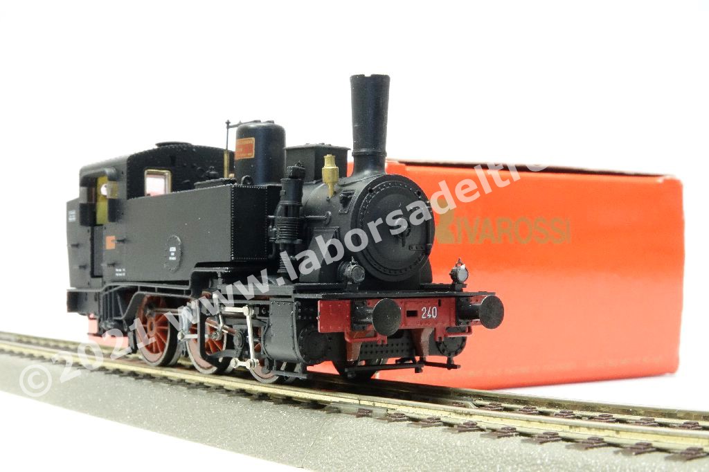 Rivarossi - 1101 locotender FS, Gr 835 240, fanali elettrici, epoca III