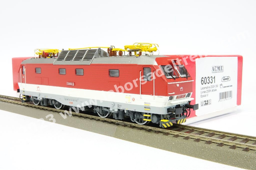Acme - 60331DS Loco el. Classe 350 delle Ferrovie Slovacche ZSSK, livera rosso/bianca, ep. V/VI ...