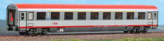 Acme - 52514 Carrozza a scomparti OBB tipo EC89 di 1° cl., livrea 'upgrade' bigrigio con tetto ...