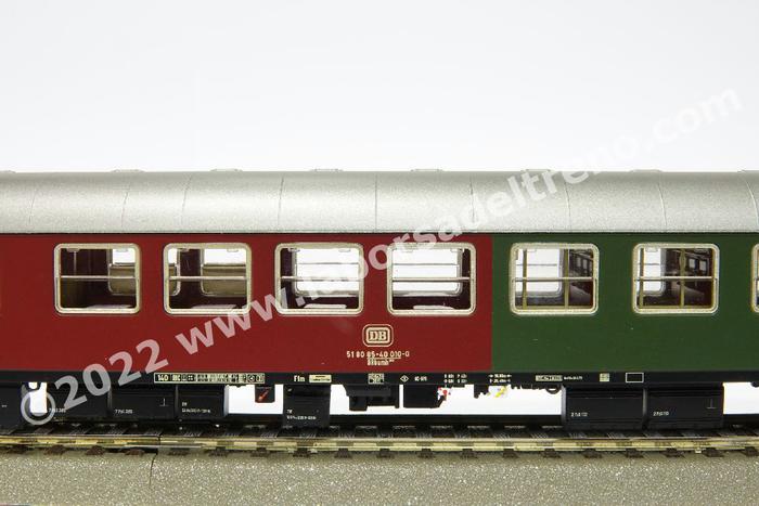 Acme - 52252 Carrozza a carrelli DB mista Bufett/2° cl., livrea blu ...