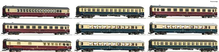 Roco - 74034+74035+74036 Convoglio "EC 24 Erasmus" delle DB a nove ...