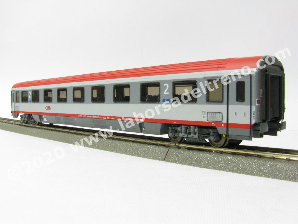 Acme - 52548 Carrozza a scomparti OBB tipo EC89 di 2° cl. (ex 1° cl.), livrea 'upgrade' bigrigio ...