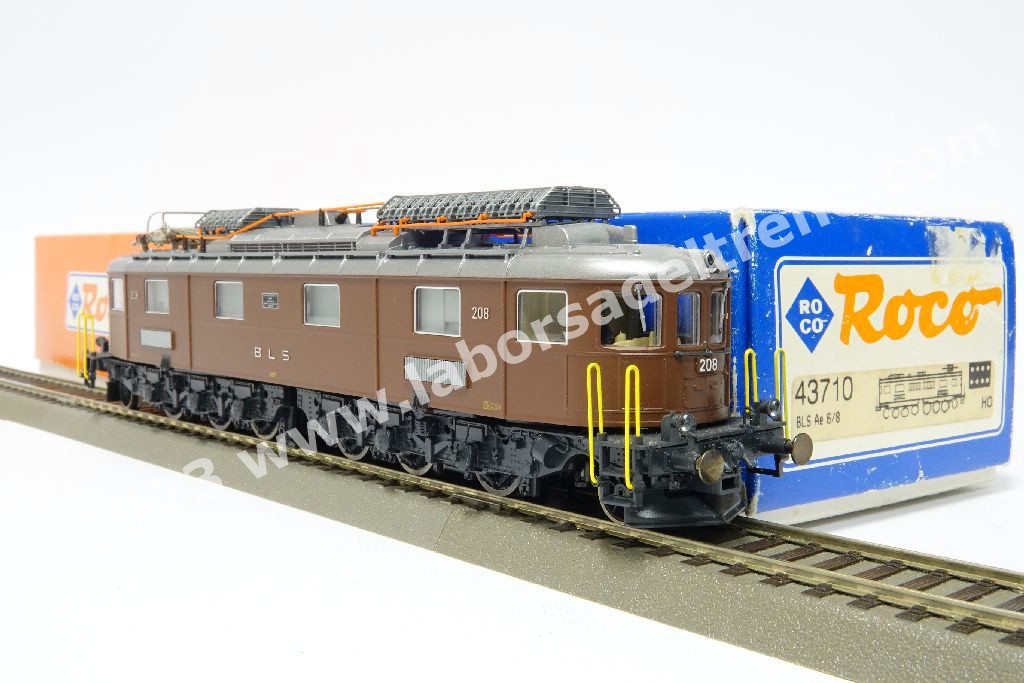 Roco - 43710 Locomotiva elettrica BLS Ae 6/8 206, livrea marrone, ep. IV