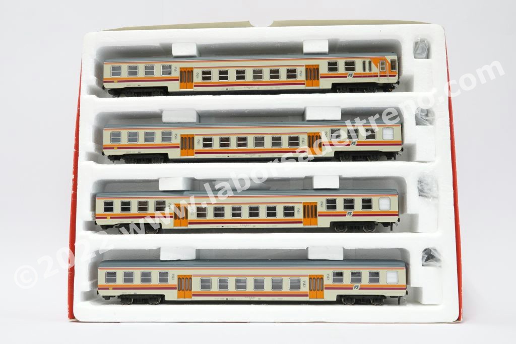 Acme - 50051L Set quattro carrozze FS a piano ribassato di 2a classe ...