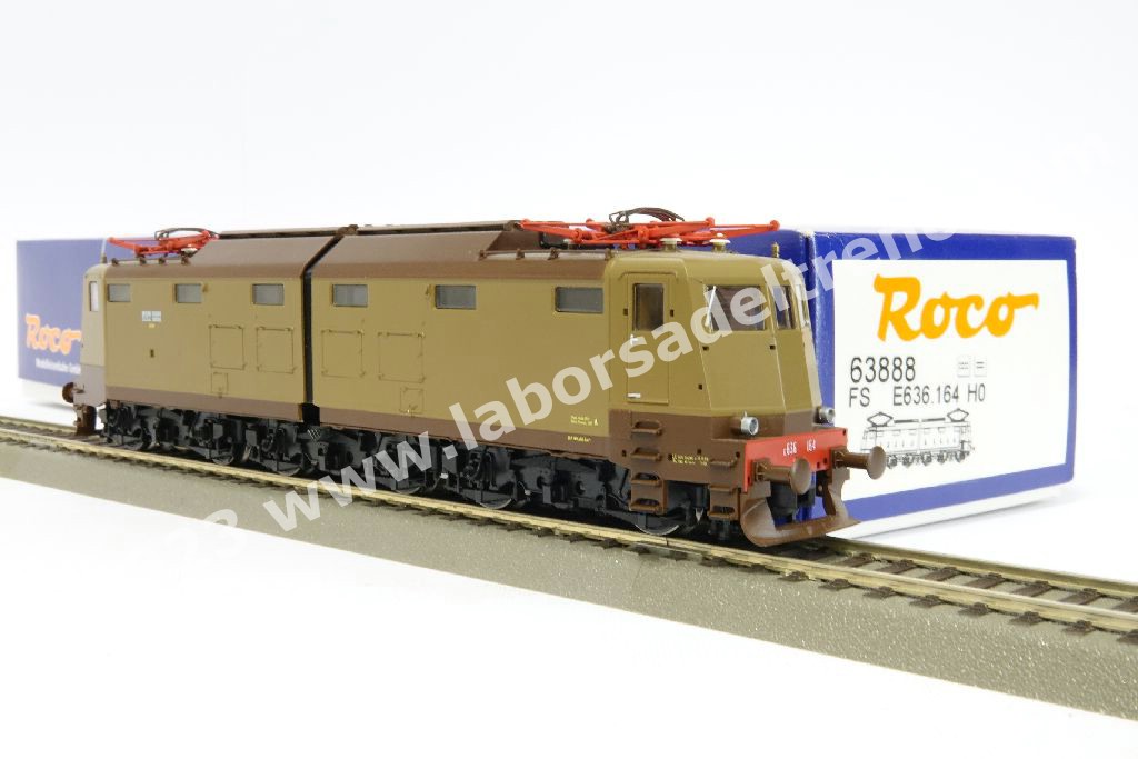 Roco - 63888 locomotiva elettrica FS 636 164 castano isabella epoca IV/V
