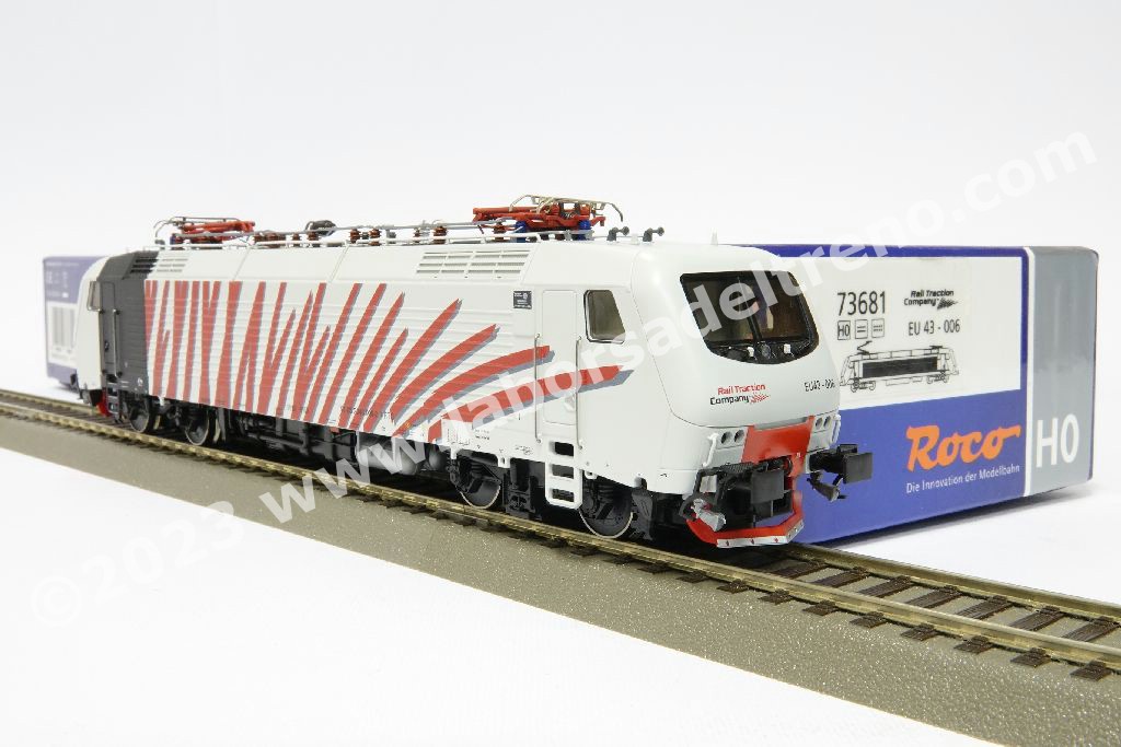 Roco - 73681 locomotiva elettrica EU43-006, immatricolata FS 2043 006-2 ...