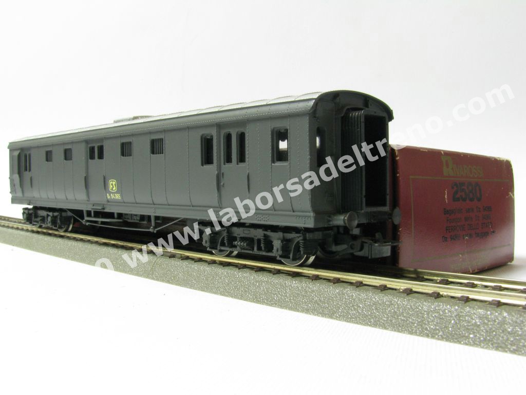 Rivarossi 2580 Bagagliaio FS Dz 94365 Livrea Grigio Ardesia Epoca III rivarossi-2580-bagagliaio-fs-dz-94365-livrea-grigio-ardesia-epoca-iii
