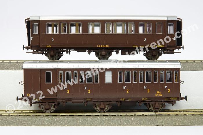 Acme - 55282 Set di due carrozze a tre assi del Tipo 1931R formato da ...