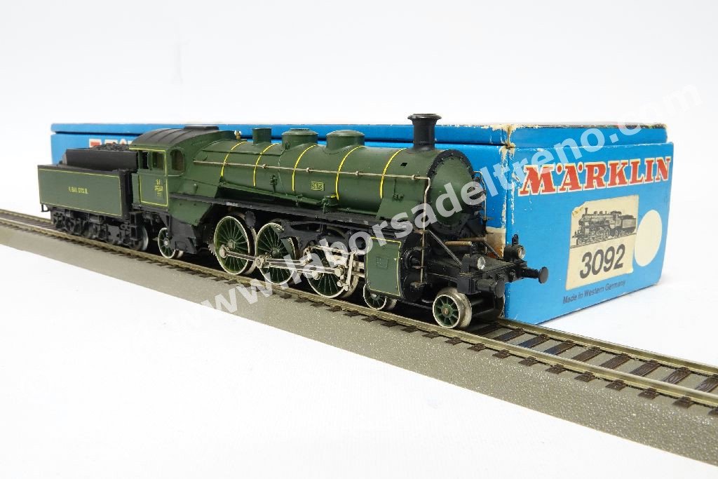 Marklin - 3092 locomotiva a vapore bavarese, n. 3673, livrea verde ...