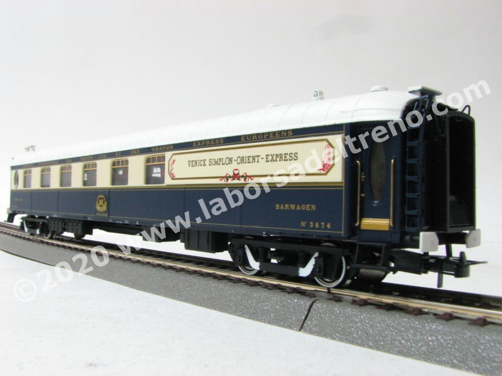 Rivarossi - HR4135 carrozza ristorante/bar CIWL , VSOE, epoca IV