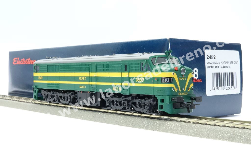 Electrotren - 2452 Locomotiva diesel RENFE Serie 318, livrea verde con ...