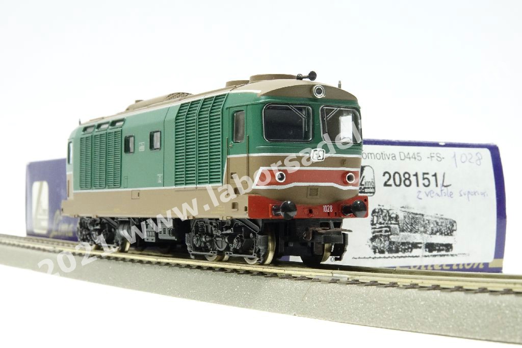 Lima - 208151L Locomotiva diesel FS D 445 1028, livrea di origine, epoca IV