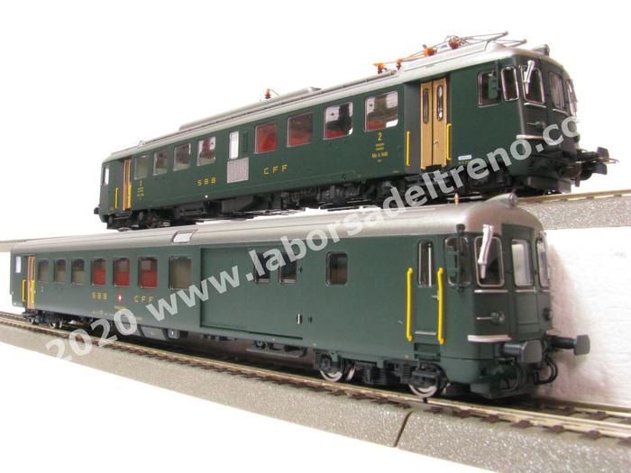 Piko - 96848 Set elettromotrice SBB RBe 4/4 protitipo + pilota BDt ...