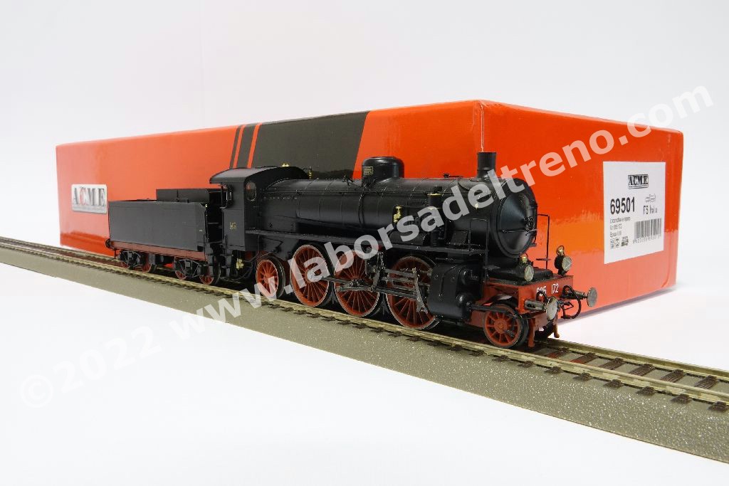 Acme - 69501 locomotiva a vapore FS Gr 685 172, anni 30, telaio corto, respingenti a bovolo ...
