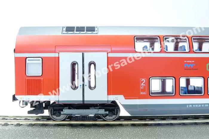 Roco - 74148 Set due carrozze a due piani DB AG una intermedia di 2° cl ...