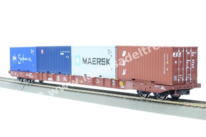 Igra model - PI96010068 Carro intermodale CZ Metrans tipo Sggnss da 80 ...