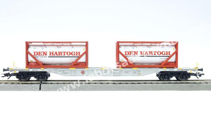Marklin - 47137-01 Carro pianale per trasporto continer NS tipo Sgns ...