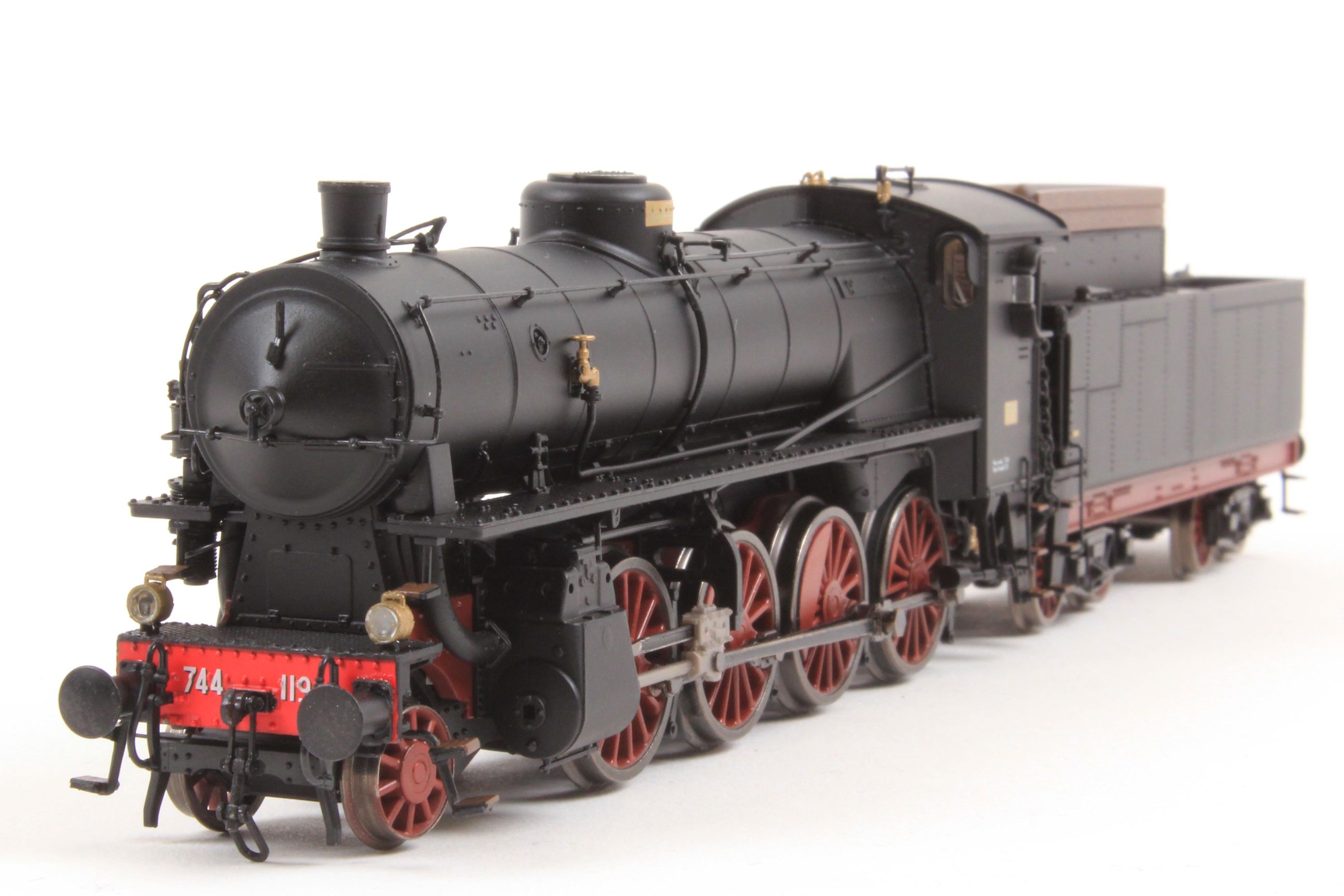 Rivarossi - HR2460 Locomotiva a vapore FS, Gr 744, distribuzione ...