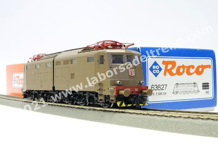 Roco - 63627 Locomotiva elettrica E 645 104 FS, livrea isabella, logo ...
