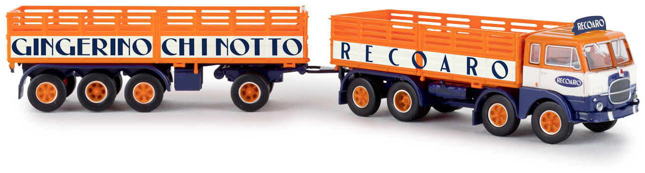 Brekina - 58410 Autoarticolato Fiat 690 Millepiedi 'Baffo' con cassoni ...