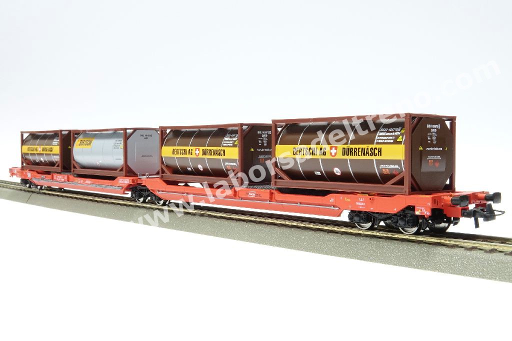 Roco - 77389 Carro intermodale bi-modulo OBB Rail Cargo Wagon tipo ...