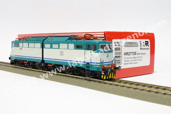 Rivarossi - HR2772S Locomotiva elettrica FS Trenitalia E646 090, deposito di Firenze, vetri ...