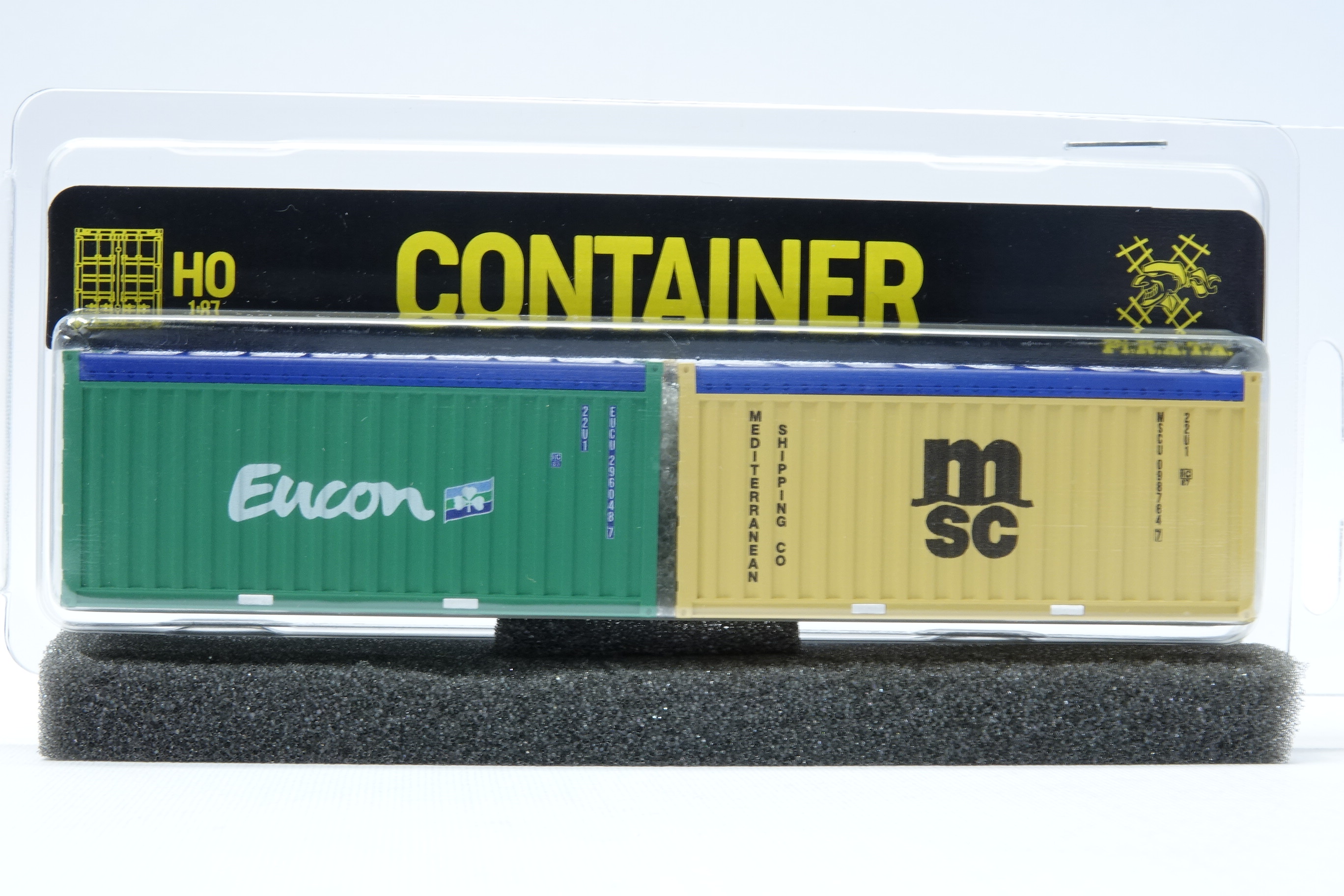 Igra model - PI98010039 Set due container da 20 ft. 'MSC' e 'Eucon' con ...