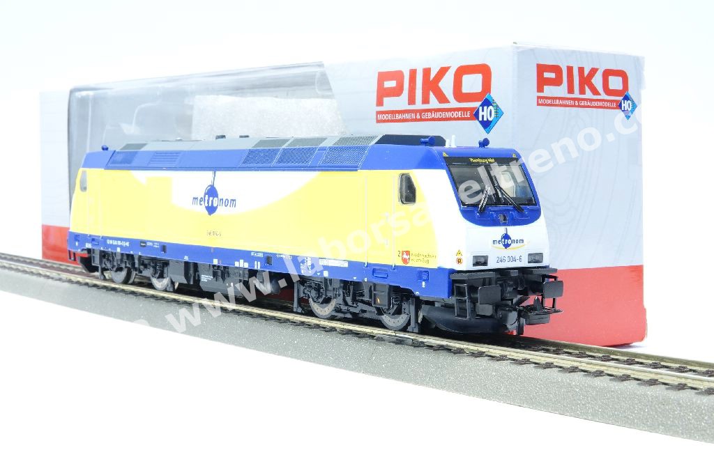 Piko - 57531 Loco diesel TRAXX 2 Br 246 della Metronom, livrea giallo ...