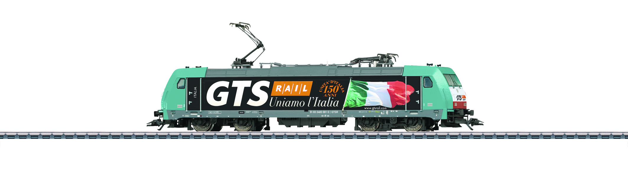 Marklin - 36619 Loco el. E 483 della GTS Rail Italia, livrea con ...
