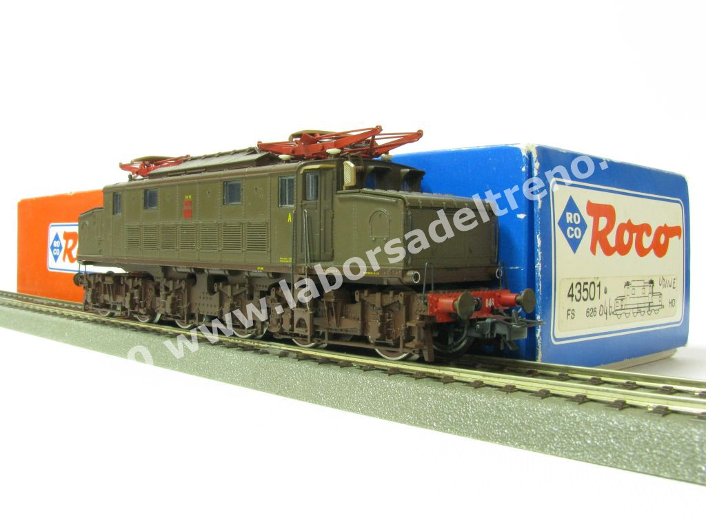 Roco - 43501 Locomotiva elettrica FS E 626 046, 2° serie con biellino, deposito Udine, livrea ...